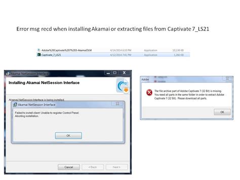 When Installing Adobe Captivate I Get Msg Unable Adobe Community