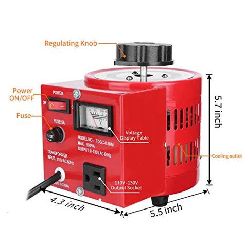 Beleeb Voltage Transformer 5 Amp Auto Ac Variable Voltage Regulator