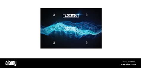 Computer Data Flow Background Vector Eps 10 Big Data Network