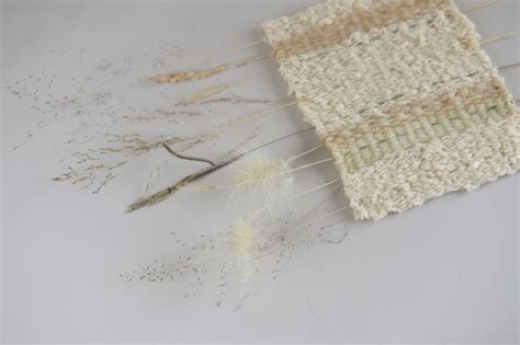 Delicate South African Grass And Wild Flora Mohair And Wool Weave
