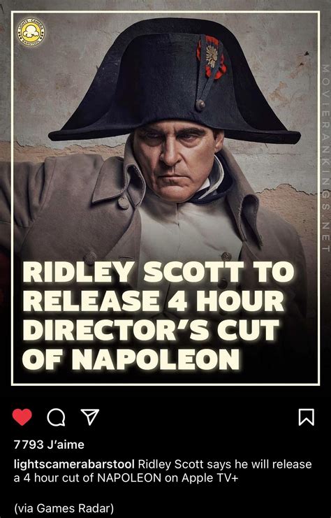 4 hour director’s cut of “Napoleon” on Apple TV 🥳 : r/Napoleon