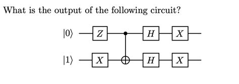 Solved What Is The Output Of The Following Circuit Chegg Com