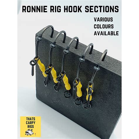 Ronnie Rig Hooks Professionally Tied Carp Rigs