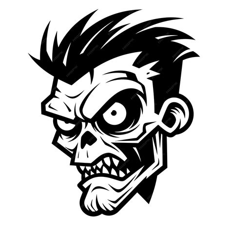 Premium Vector Zombie Face