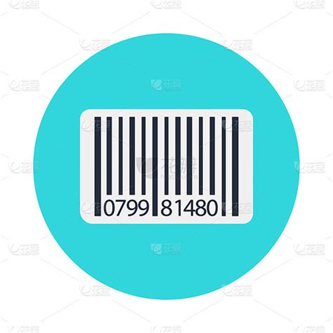 条形码图标通用产品代码向量