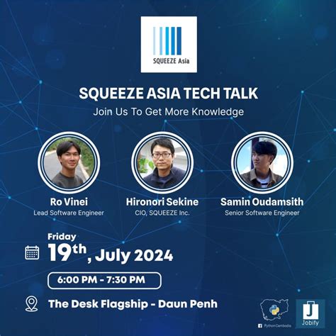 📣calling All Tech Enthusiasts To Join Tech Talk Event ️ Squeeze Asia