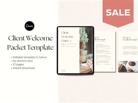 Editable New Client Welcome Packet New Client Onboarding Welcome Packet Client Guide