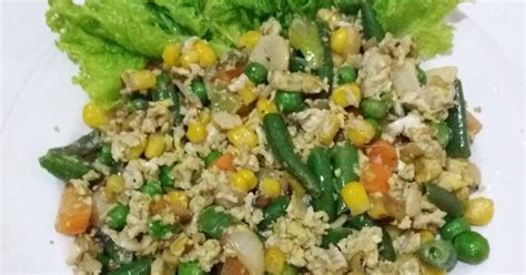 Resep Diet Mayo Dinner Day 6 Orak Arik Mix Vegetable Oleh Yovita