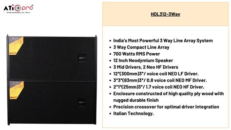 PPT ATI Pro Technologies Presents Advanced Line Array Systems For