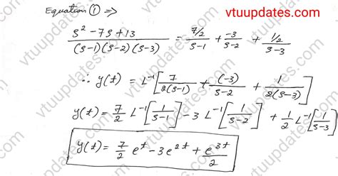 Solve By Using Laplace Transform Techniques 𝑦′′ − 3 𝑦′ 2𝑦 𝑒3𝑡 𝑦0