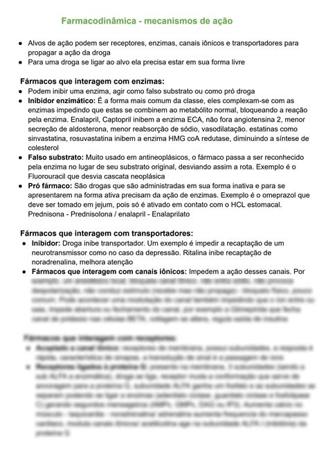 SOLUTION Farmacodin Mica Mecanismos De A O Faltam Imagens Dos Slides