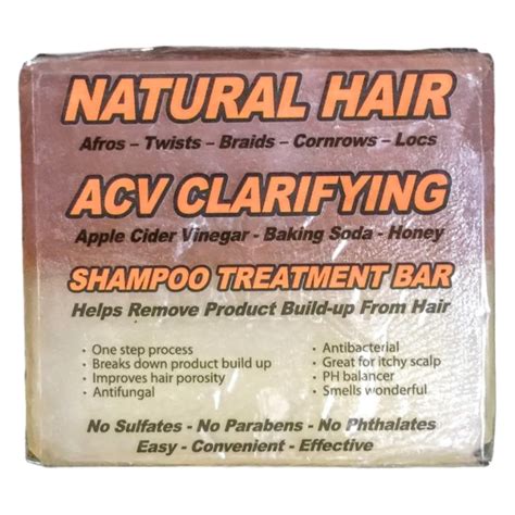 Natural Hair Acv Clarifying Shampoo Treatment Bar