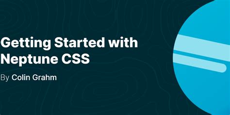 Getting Started With Neptune Css Dev Community