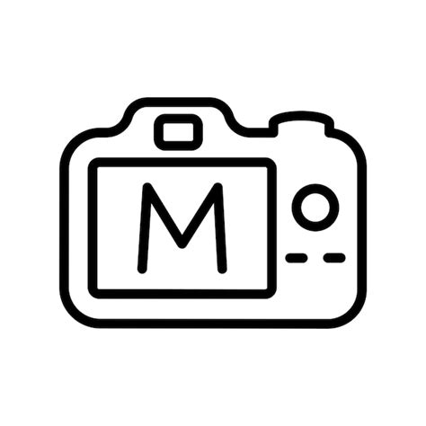 Premium Vector Manual Mode Icon