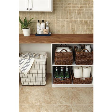 Trafficmaster Portland Stone Beige 18 In X 18 In Glazed Ceramic Floo