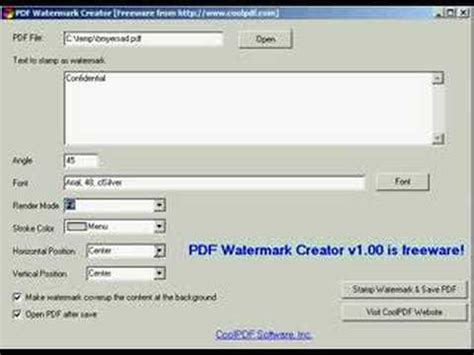 Add Watermark To PDF Files YouTube