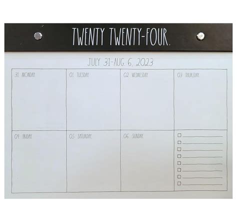 Rae Dunn 2024 Planner Printable Sayre Wanids