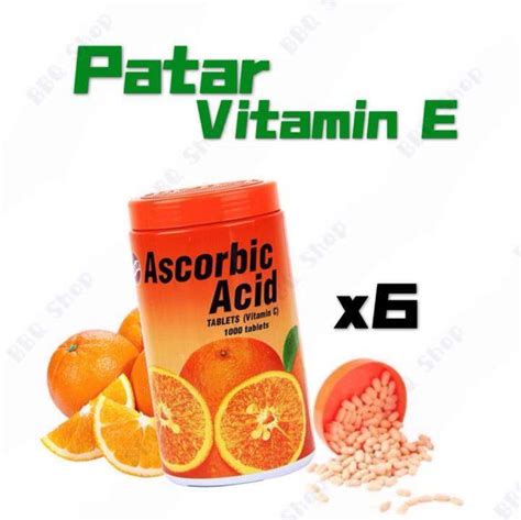 My 6bottle Patar Ascorbic Acid Vitamin C 1000 Chewable Tablets