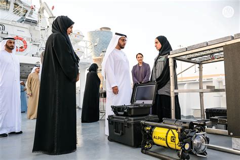 Hamdan Bin Zayed Inaugurates The Environment Agency Abu Dhabis Marine Research Vessel ‘jaywun