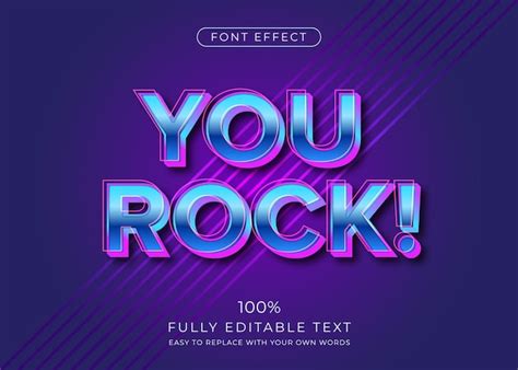 Premium Vector Modern Futuristic 3d Text Style Editable Font Effect
