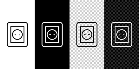 회색 배경에 격리된 등색 전기 콘센트 아이콘입니다 전원 소켓 로제트 기호 파란색 정사각형 버튼 벡터 3차원 형태에 대한 스톡 벡터 아트 및 기타 이미지 Istock