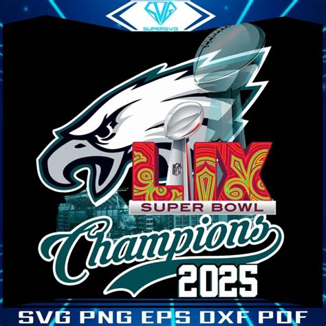 Philadelphia Eagles Super Bowl Lix Champions 2025 Png