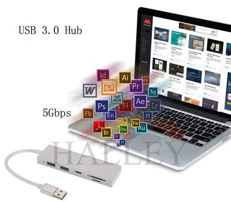 Usb3 0 Combo Usb3 0 Hub Card Reader Usbc Hub Buy Ultrathin Aluminum