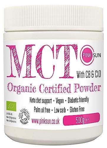 PINK SUN Organic MCT Oil Powder 500g C8 And C10 With Acacia Fibre Review