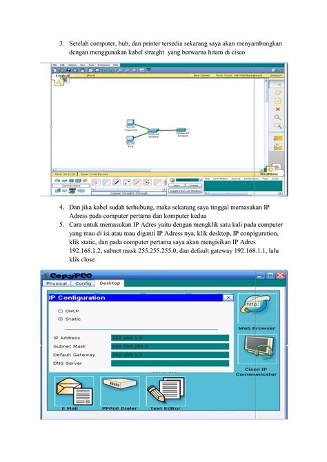 Cara Membuat Printer Sharing Di Cisco Packet Tracer Docx