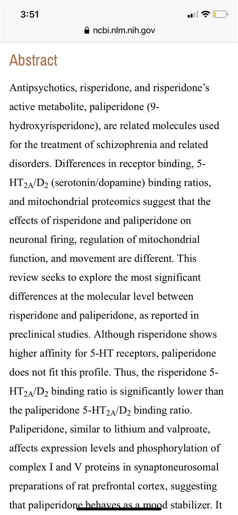 Is There A Difference Between Paliperidone And Risperidone