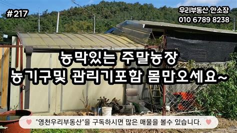 농막있는 주말농장 농기구및 관리기포함 몸만오세요~ Youtube