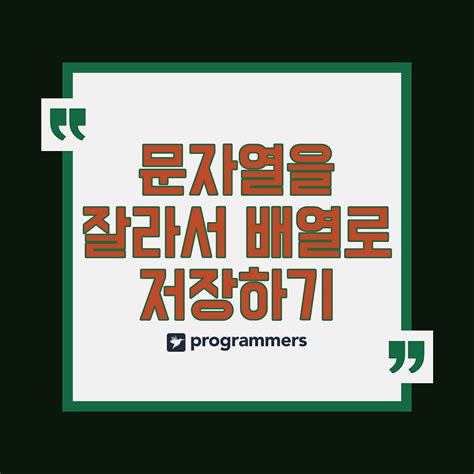프로그래머스 잘라서 배열로 저장하기