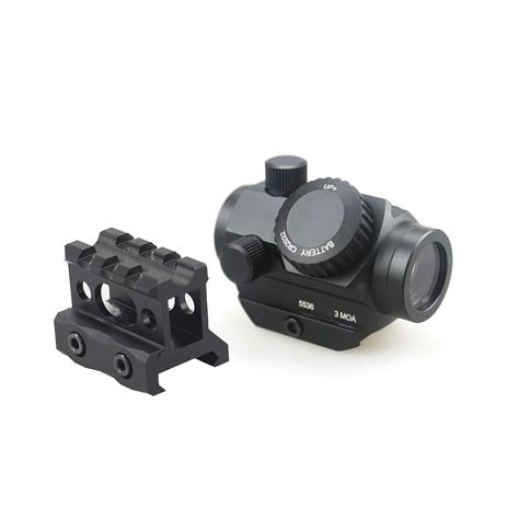 Compact Red Dot Sight With 1 Inch Picatinny Riser Mount Vector Optics