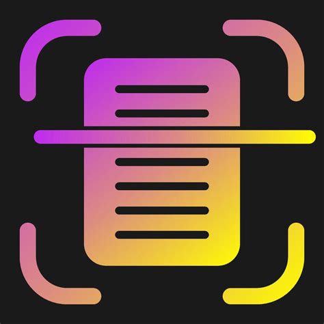 Document Scanning Vector Icon Vector Art At Vecteezy