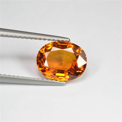 322 Cts Natural Orange Sapphire Loose Gemstone Oval Cut Thai Gems