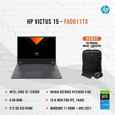 Jual Laptop Hp Victus Intel Core I Gb Gb Rtx Windows Ohs Ori Shopee Indonesia