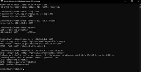 Wireless Connection · Issue 2157 · Genymobilescrcpy · Github