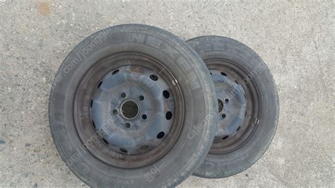 포터2 순정 앞 휠타이어 팔아요 휠타이어 중고나라