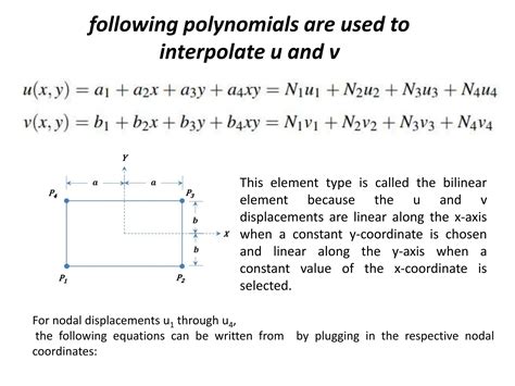 shape functions of 1d and 2 d rectangular elements pptx programming