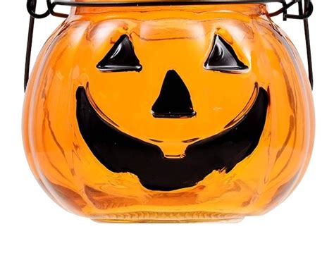 Glass Pumpkin Tea Light Holder Etsy