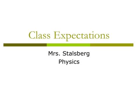 Ppt Class Expectations Powerpoint Presentation Free Download Id