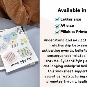 Cpt Worksheet Abc Worksheet Trauma Cognitive Processing Therapy Cpt For Trauma Abc Model