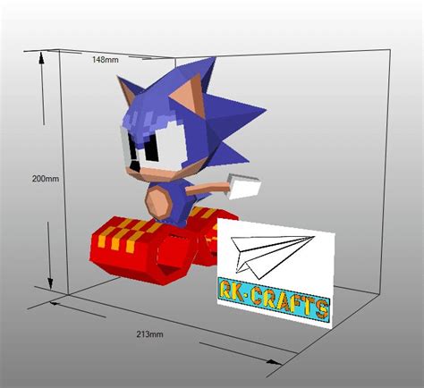 Sonic Papercraft Gratis En 2025 Sonic Manualidades Manualidades Rapidas