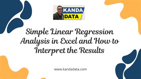 Simple Linear Regression Analysis In Excel And How To Interpret The Simple Linear Regression Analysis In Excel And How To Interpret The