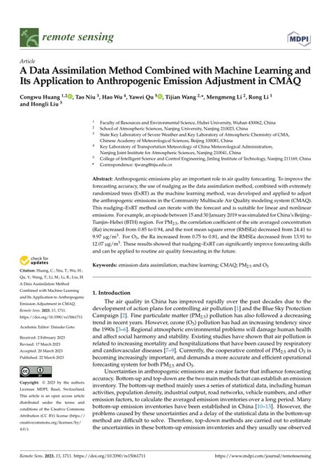 Pdf A Data Assimilation Method Combined With Machine Learning And Its