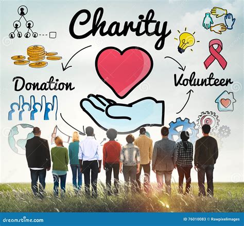 Charity Donate Welfare Generosity Charitable Giving Concept Stock Image Image Of Community