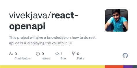 Github Vivekjavareact Openapi This Project Will Give A Knowledge On How To Do Rest Api Calls