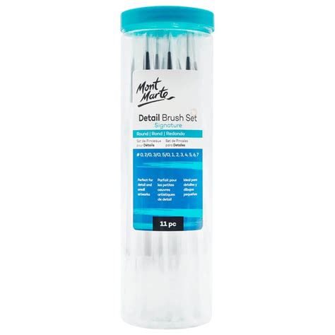 Mont Marte Signature Detail 11 Piece Brush Set Bmhs0056 Book Fanar