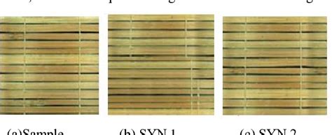 Table 1 From An Efficient Texture Synthesis Algorithm Based On Wt