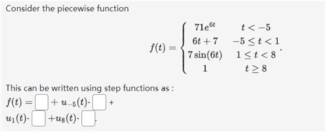 Solved Consider The Piecewise Function Chegg